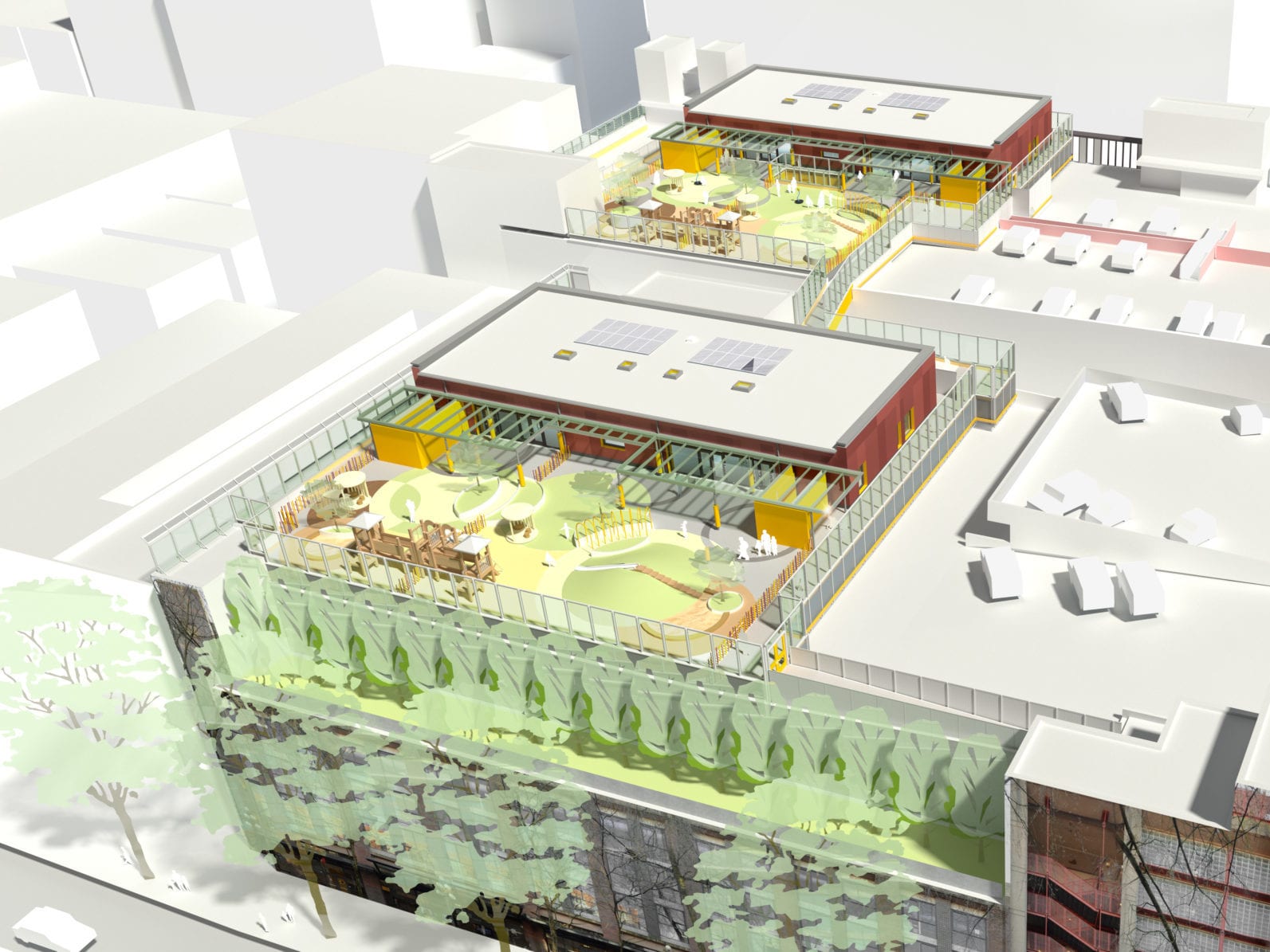 Gastown Child Care Centre complex structure construction complete ...