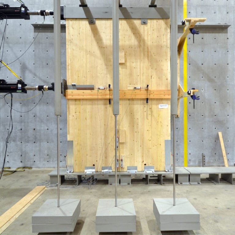 Balloon frame shear wall testing with UNBC complete - Fast + Epp