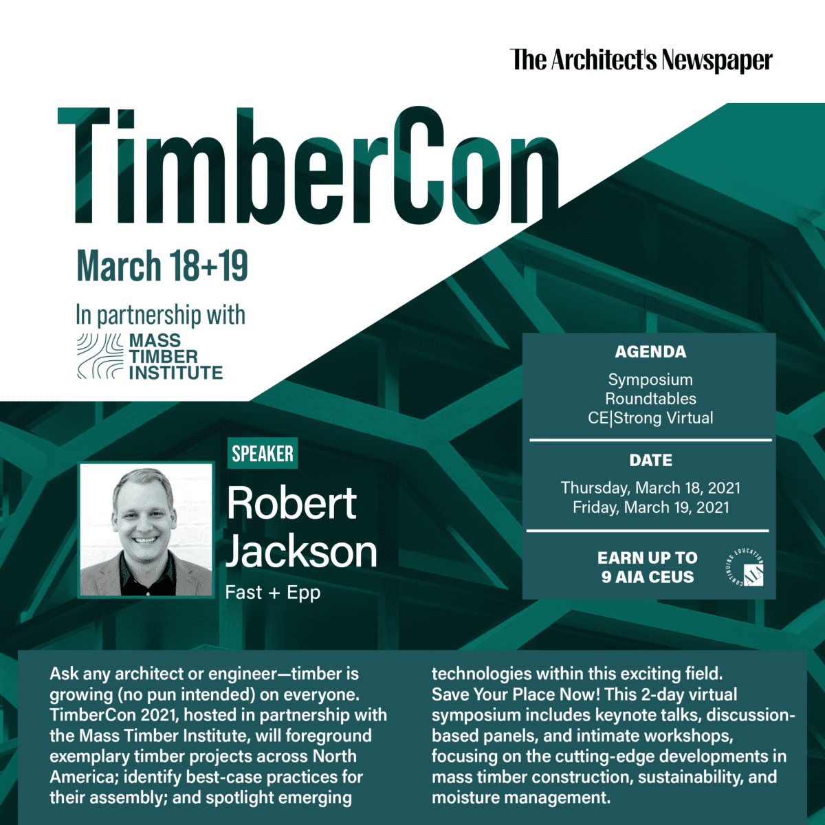 Robert Jackson presenting at TimberCon - Fast + Epp